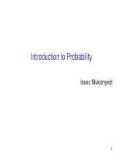 Introduction to Probability: Sample Spaces, Events & | Course Hero