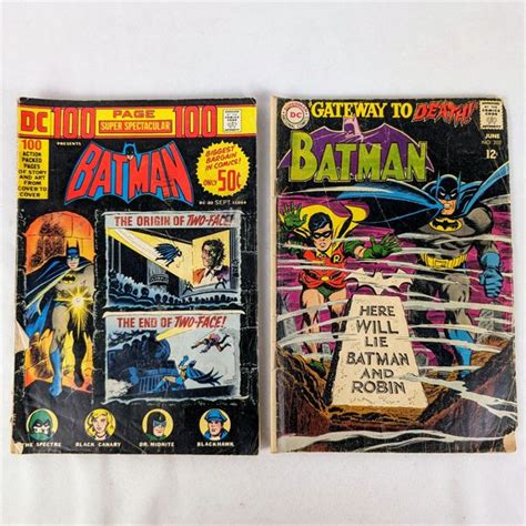 Set Of 2 Vintage Batman Comics