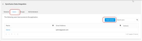 Manage Application Access In Syncfusion User Management Server