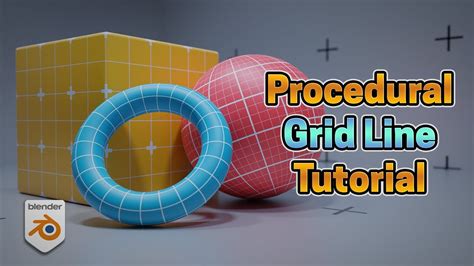 Creating Custom Procedural Grid Line Textures Blender Shader Nodes