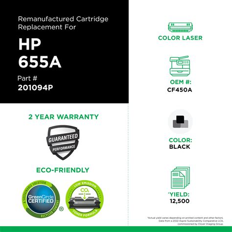 Hp Cf450a Remanufactured Black Color Laser Cartridge Clover Imaging