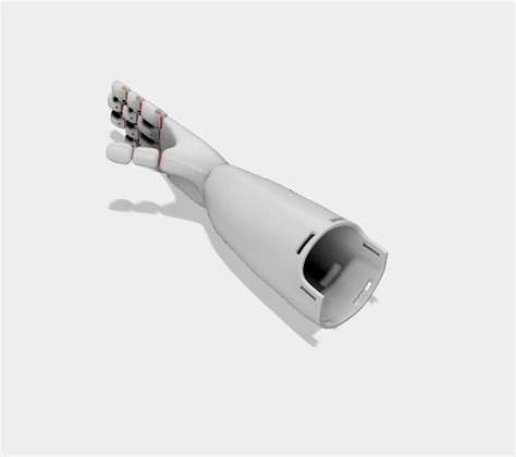 Stl File Complete Low Cost Robotic Prosthesis Solution From Right Hand