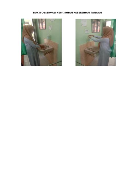 5 3 5 B Bukti Observasi Kepatuhan Kebersihan Tangan Pdf