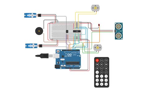 Circuit Design Car Tinkercad