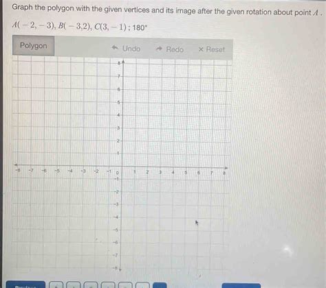 solved graph the polygon with the given vertices and its image after