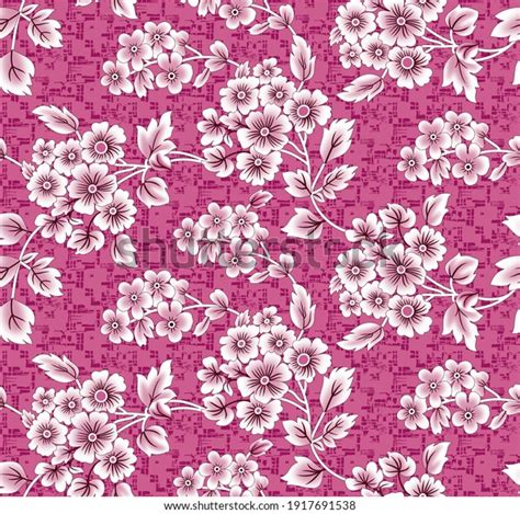 Seamless Pink Textile Fabric Pattern Design Stock Illustration 1917691538