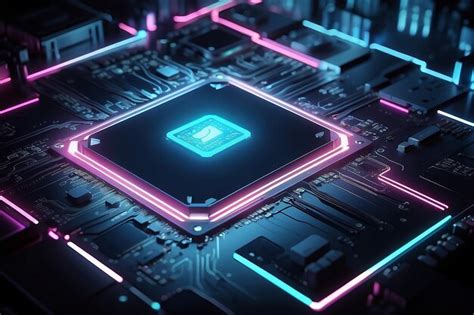 Premium Photo 3d Rendering Technology Background Microchip Hightech Future Highspeed Cpu