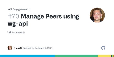 Manage Peers Using Wg Api Issue Vx R Wg Gen Web Github