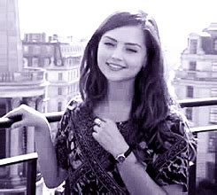 Jenna Coleman Smile And Bite Her Lips GIF GIFDB Com