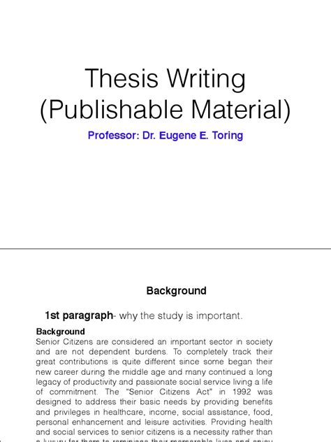 Eet Thesis Writing Publishable Material Pdf