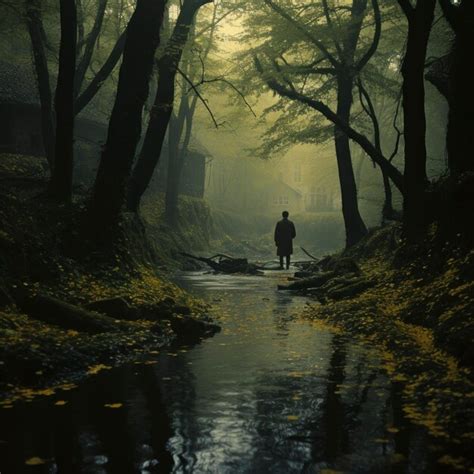 Premium AI Image Lonely Man