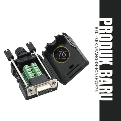 Jual CONNECTOR DB9 Breakout Board Female Adapter With Case Shopee Indonesia