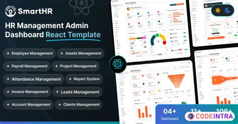 Smarthr React 19 And Html Hrms Payroll Crm Codeintra