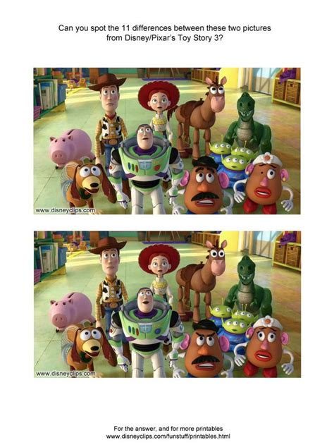 Spot The Differences Disney Games Spot The Difference Cartoon Toy