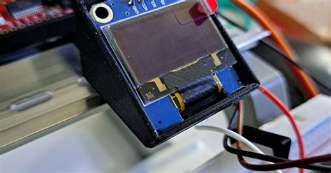 0 96 SSD1306 OLED Holder By Paul Corbett Download Free STL Model Printables Com