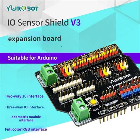 jual ywrobot io sensor shield v3 arduino expansion board module