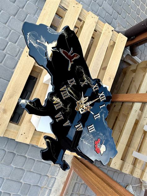 Годинник з епоксидної смоли часы из эпоксидной смолы 1 400 грн Поделки рукоделие Винница