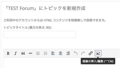 bbpressの投稿画面でインライン写真挿入機能を追加：inline image upload for bbpress インターマインズ株式会社