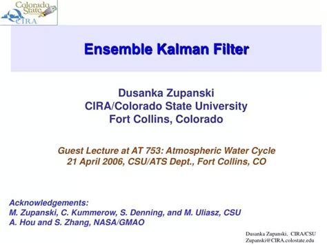 Ppt Ensemble Kalman Filter Powerpoint Presentation Free Download