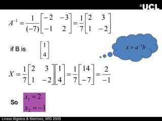 LinearAlgebra Ppt