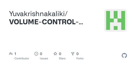 Github Yuvakrishnakalikivolume Control Using Hand Gestures