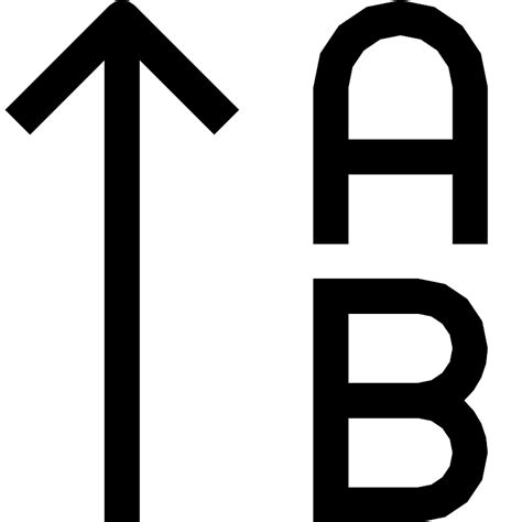 Sort Reverse Alphabetically Vector Svg Icon Svg Repo