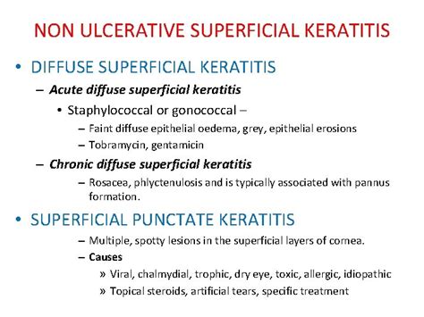 NON ULCERATIVE SUPERFICIAL KERATITIS Dr VIVEKANAND U Herpes