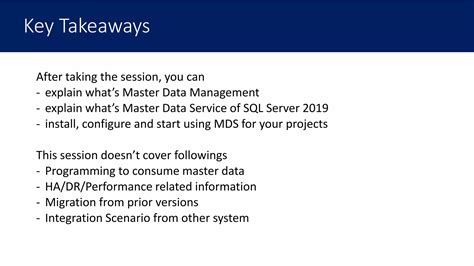 Sql Server 2019 Master Data Service Ppt