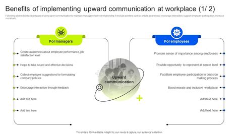 benefits of implementing upward internal business upward communication