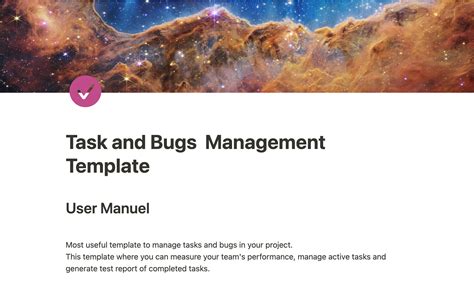 Task And Bugs Management Template Notion Template