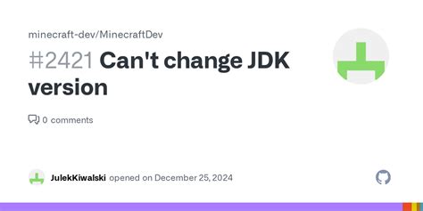 Can T Change Jdk Version Issue Minecraft Dev Minecraftdev Github