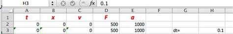 Newton 2 On A Spreadsheet Nexus Wiki