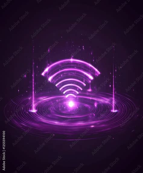 radio wave pulse glow smart home sensors wireless beacon digital