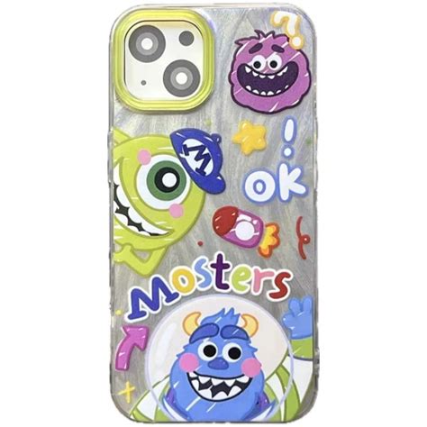 خرید و قیمت قاب گوشی آیفون طرح مایک و سالیوان گوگولی هولوگرامی ترب