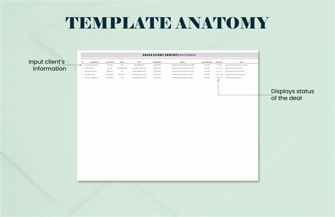 Sales Client Contact Database Template In Excel Google Sheets Download Template Net