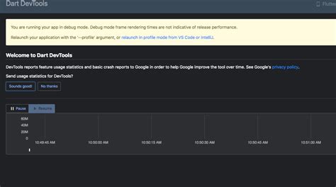Opening DevTools For A Non Flutter App Shows A Flutter Specific Message Issue Flutter