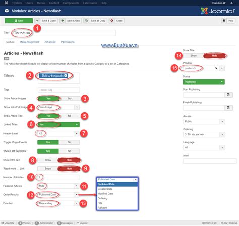 cách làm trang web tin tức bằng joomla buaxua vn