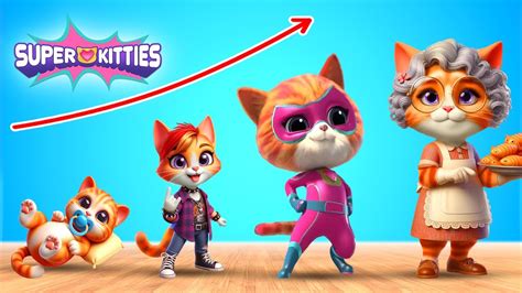 Super Kitties Growing Up Youtube
