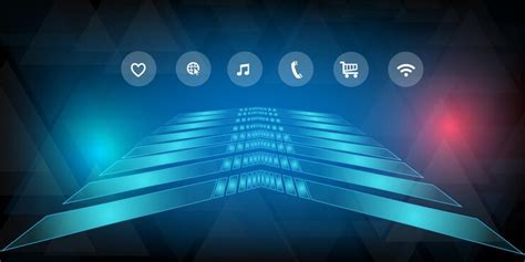 Premium Vector Triangular Arrow Abstract With Modern Future Website