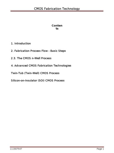 Pdf Cmos Structure Dokumentips