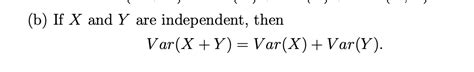 Solved B If X And Y Are Independent Then