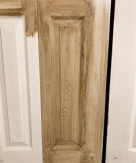 Door Makeover Gel Stain Faux Wood Finish Grace Oaks Designs Door