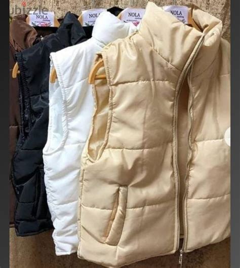 جاكت بامب كت بناتي الخامه ووتر بروف الالوان بيج أبيض ملابس