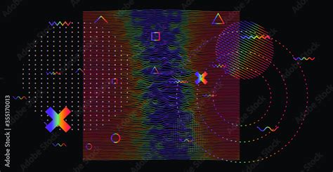 Generative Art And Data Visualization Of Simplex Or Perlin Noise