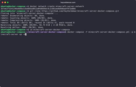 Установка Minecraft Server с использованием Docker Compose DevOps