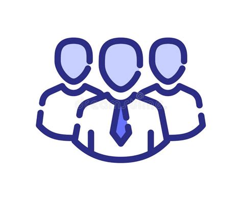 Single Isolated Icon With Dash Or Dashed Line Styleteam Leader Group Single Isolated Icon With