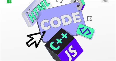 Lettering Code With Programming Languages Text Illustrations Ft Coding And Development Envato