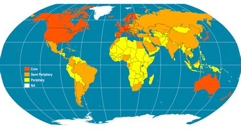Core Periphery Division Of The World The Geography Of Transport Systems