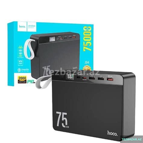 Hoco J94 sürətli yigim 75000mah power bank Telefon Aksesuarlari ...