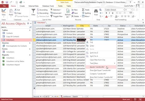 How To Filter Data In Access Dummies